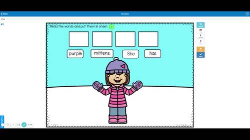 Boom Cards™ Winter Sentence Building │Digital Learning | TPT
