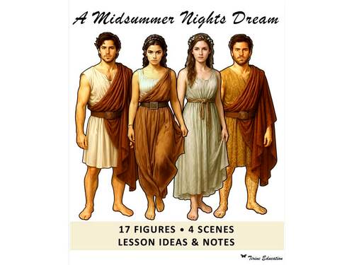 A Midsummer Night's Dream Character Set, Interactive, Print-and-Go ...