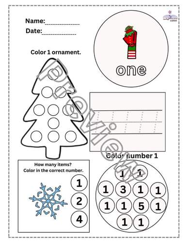 Christmas Math Activities PreK and Kindergarten by Delving Into Education