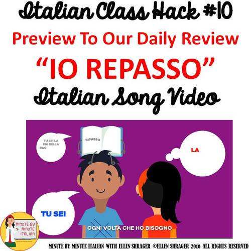 Italian Transition Video Io Repasso for CI TCI TPRS 90% Target Language