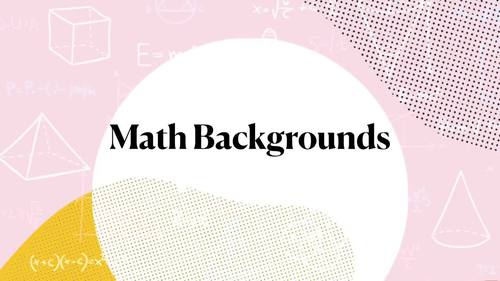 Math Backgrounds & Certificate - graphic design by Upgrader | TPT