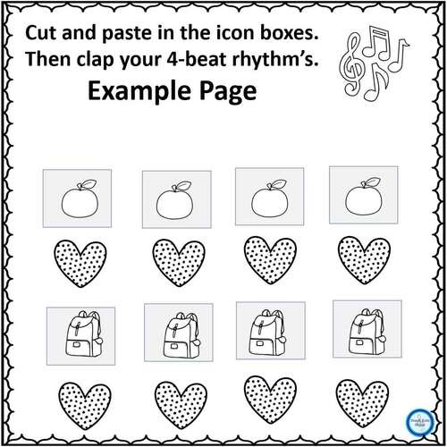 Back to School, Music Rhythm Matching Activities, Flash Cards, | TPT