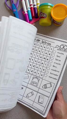 Back to School Activities in Spanish- First Week of School - Printables K-1