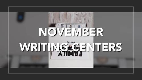 November Writing Activities Bundle For Independent Writing Stations