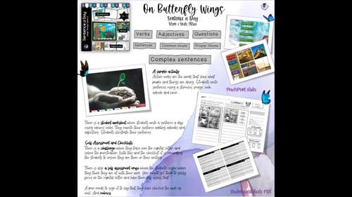 Sentence Writing Grade 3 Weeks 21 to 30 Term 3 by On Butterfly Wings