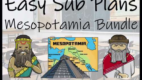 Emergency Sub Plans | Ancient Mesopotamia Bundle | 5th Grade & 6th Grade
