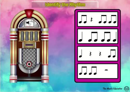 Rhythm Ear Training Level 1 - 50 Interactive Boom Cards Game | TPT