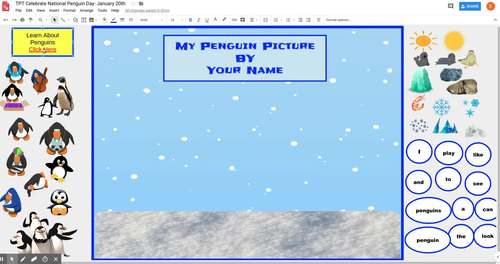 Penguin Activity for Kindergarten/1st Grade - Digital by K's Digital Store