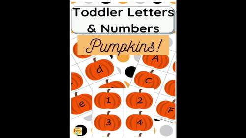 Toddler Letters & Numbers ~ Pumpkins! by Simple Learning Pages | TPT