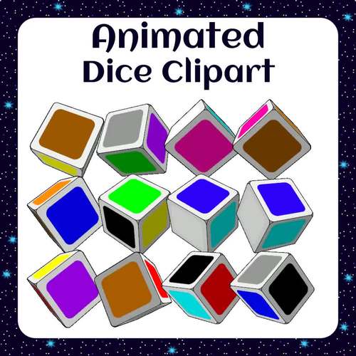 Digital Dice GIFs - Animated Clipart – Colors by Colleen's Cosmic ...