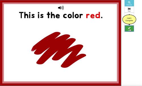 Identifying the Color Red Using Boom Cards™ | Digital by Just Julie Shop
