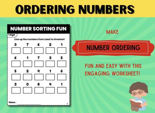 Ordering Numbers: 1-Digit, 2-Digit & 3-Digit (Greatest to Least & Least ...
