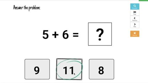 Addition and Subtraction Interactive Boom Cards by The Autism Helper