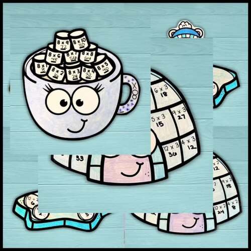 Igloo Math Craft | Winter Multiplication & Division Facts Through 12