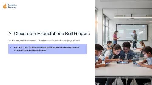 AI Classroom Expectations Bell Ringers Set Bell: Life Skills Lesson ...
