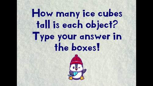 Measuring Height with Cubes Math Winter Boom Cards™ for Preschool ...