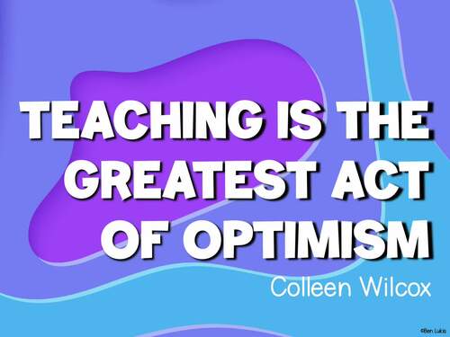 Motivational Quote Posters for Teachers, Staff Morale Boosters ...