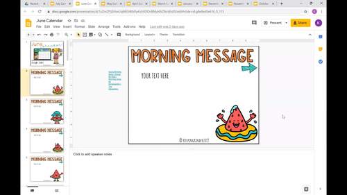 June Digital Calendar Time by KeepingKinder | TPT