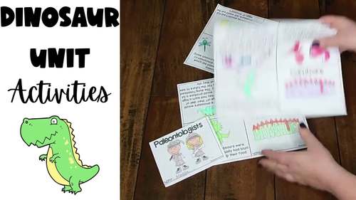 Dinosaurs Unit with Fun Dinosaur Activities, Writing, Reading, Crafts ...