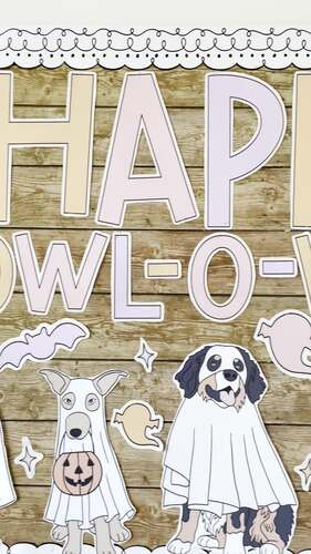 Halloween Bulletin Board | HOWL-O-WEEN | Dog Themed Bulletin Board