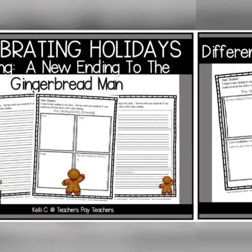 Christmas Writing Prompt | Writing A New Ending To The Gingerbread Man