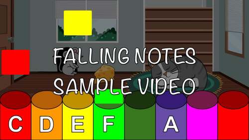 The Old Gray Cat is Sleeping - Boomwhacker Play Along Videos & Sheet Music