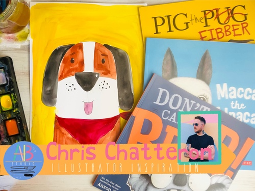 Cartoon Dog Drawing and Painting Lesson | TpT