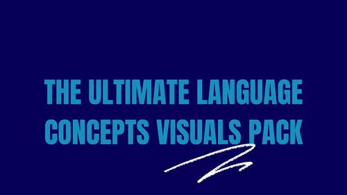 The Ultimate Language Concepts Visuals Pack by Kayla SLP | TPT