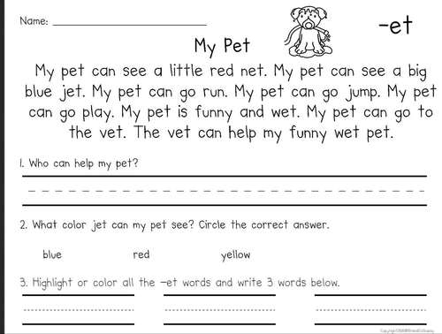Short Vowel E Reading Passages by Calloway's Corner | TpT