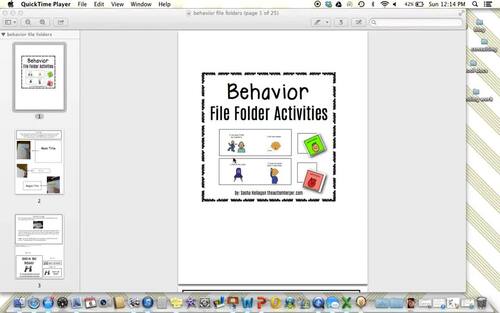 Behavior File Folder Activities by The Autism Helper | TPT