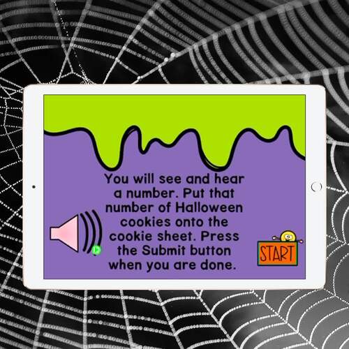 Count to 10 | Halloween cookies | Boom cards with audio | TPT