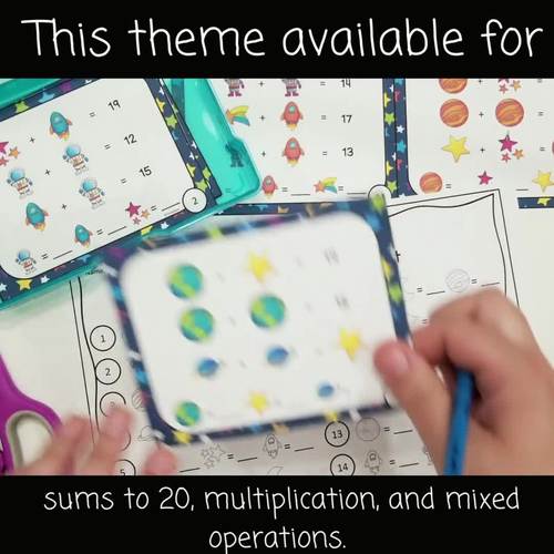Space Math Logic Multiplication Puzzle Enrichment Activity Task Cards