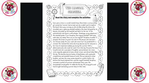 Back to School Short Stories Reading Comprehension | First Day Of ...