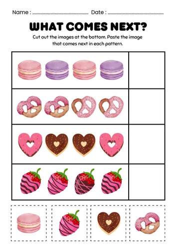 Dessert Bakery - What Comes Next? Pattern Activity by TANDPSTUDIO