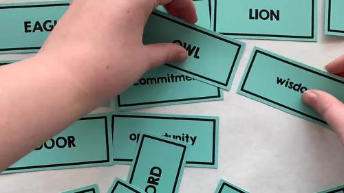 Symbolism Matching Game for Traditional Symbols in Literature Middle ...