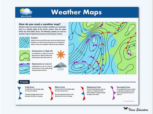 Weather Maps (Weather Series) by Tirine Education | TPT