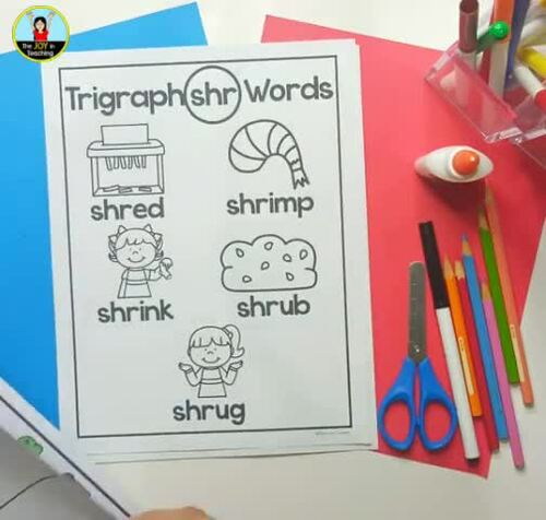 Three Letter Blends SHR Activity | Trigraphs Practice by The Joy in ...