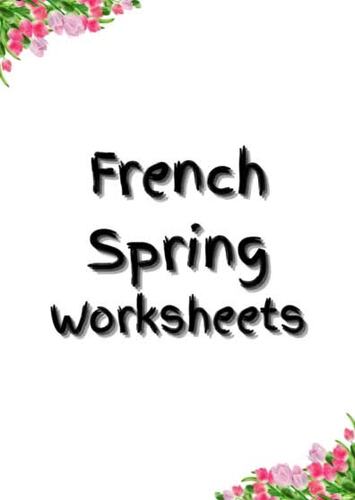 French Spring Worksheets Activity by Worksheet Whisperer | TPT