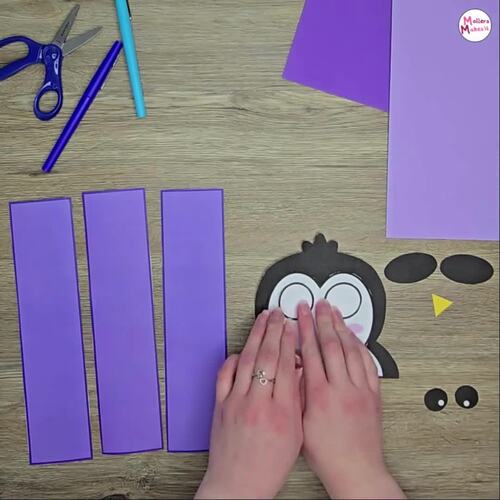 Penguin Headband Craft Template by Mollers Makes It | TPT