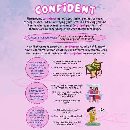 Confidence Social Story | SEL Emotional Regulation & Reflection | Big ...