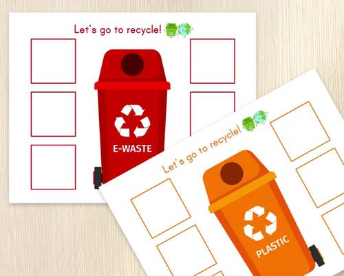 Waste Sorting Activity Bundle, Recycling Games, Posters, Earth Day ...