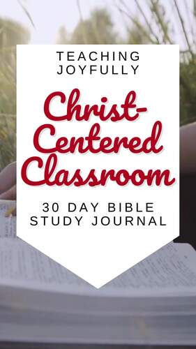 Faith Based Teacher Reflection Journal Christian Teacher Motivation