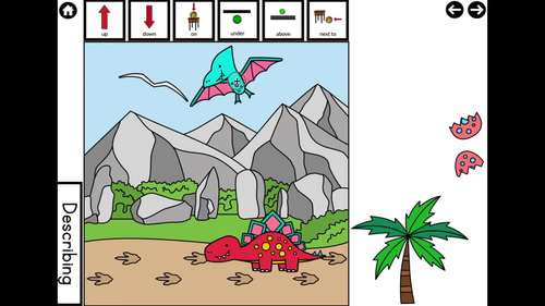 Dinosaur Build a Scene Boom Cards by Speechie Adventures | TPT