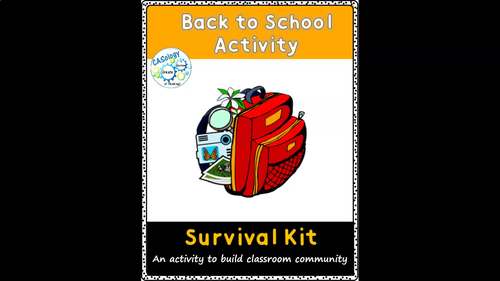 Back to School: Classroom Survival Kit Activity by CASology | TPT