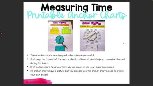 Time Anchor Charts by Sunshine in Primary - Early Childhood Education