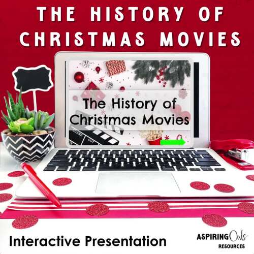 The History of Christmas Movies Interactive Presentation Reading Activity