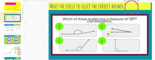 Angles & Protractors FULL UNIT lesson, practice & assessment. Google Slides
