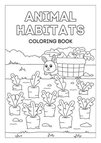 Animal Habitats Coloring Book by TeacherAcademicAid | TPT