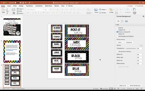 Teacher Toolbox Labels Editable - Rainbow Brights Edition | TpT