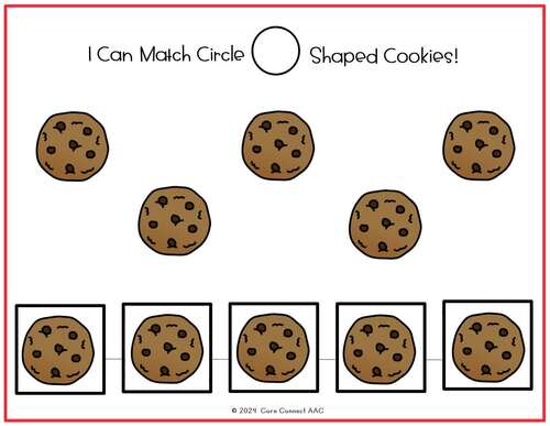 I Can Match Picture Shapes Jumbo Binder | Simple Identical Matching